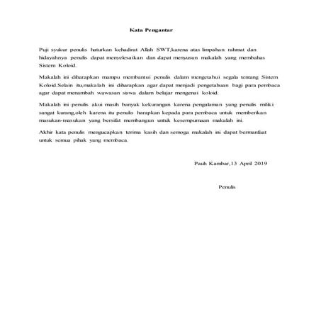 Kata pengantar | DOCX