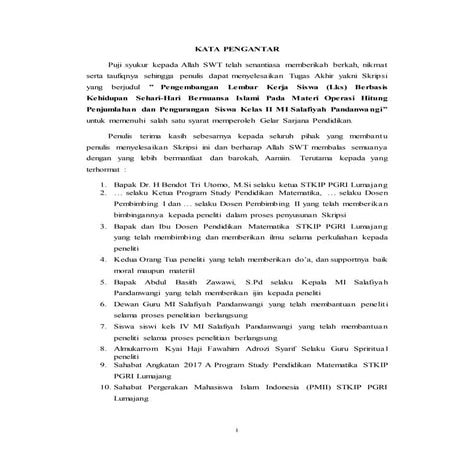 Kata pengantar | PDF