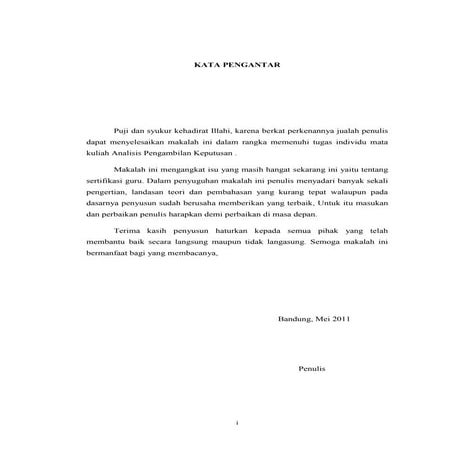 contoh kata pengantar