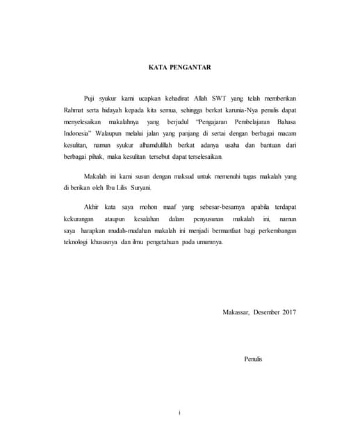 Kata pengantar | PDF