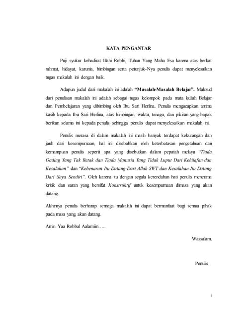 Kata pengantar | DOC