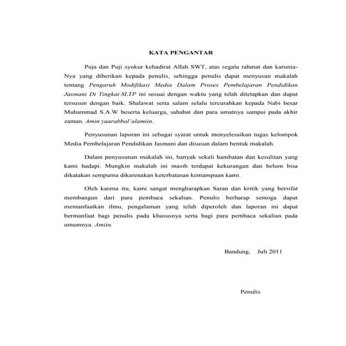 Kata pengant ar media | DOCX