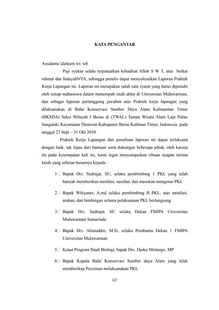 Contoh Power Point Presentasi PKL | PPT