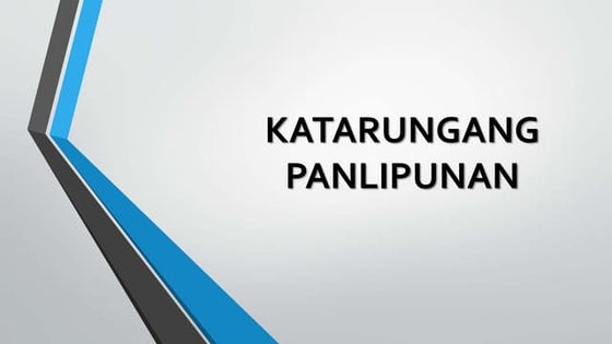 Mga patakaran at programang pangkabuhayan ng pamahalaan | PPT