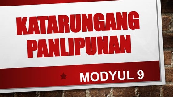 EsP 9 - Modyul 9- Katarungang Panlipunan | PPT