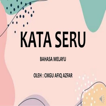 Kata seru | PPTX