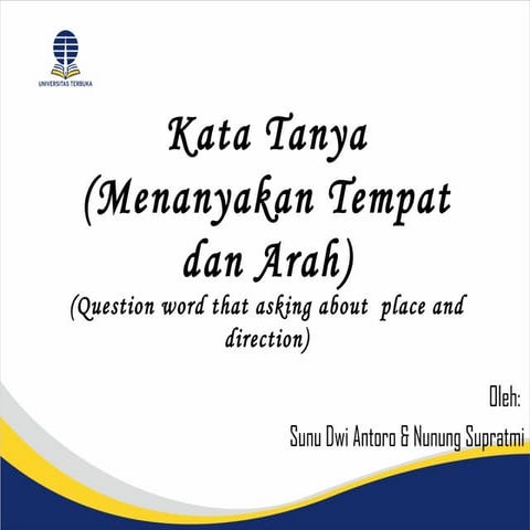 Kata tanya | PPT