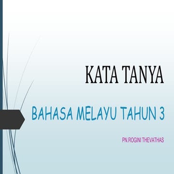 Kata tanya | PPTX