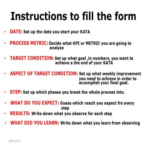 Kata Worksheet Form | PPT