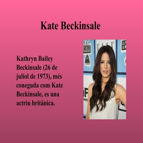 Kate beckinsale power point | PPT
