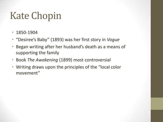 Book Report - Desiree's Baby | PDF | Genealogy and Ancestry | Hobbies ...