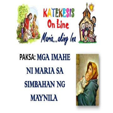 KATEKESIS for the Blessed Virgin Mary- all grades | PPTX