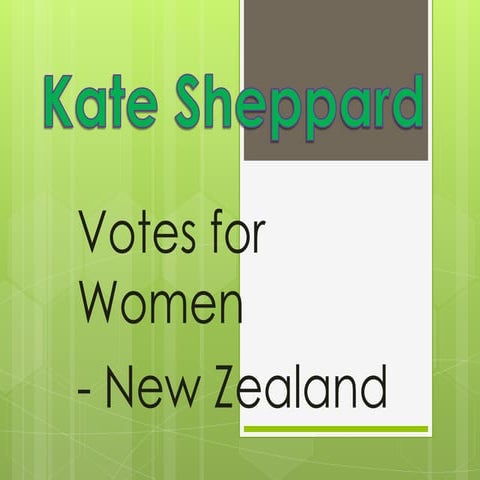 Kate sheppard | PPTX