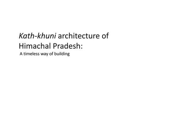 kutchh bhunga architecture | PPTX