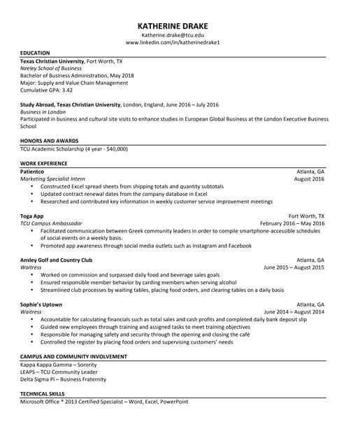 08.16 Resume | PDF