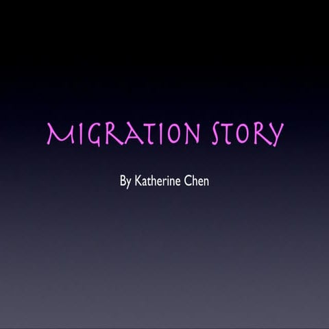 Katherine's migration | PDF