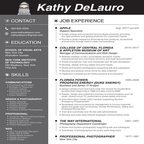 Kathy DeLauro Resume 2020 | PDF