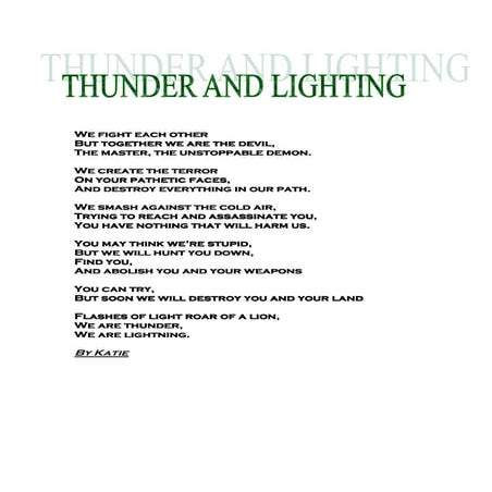 Callum's hurricane poem