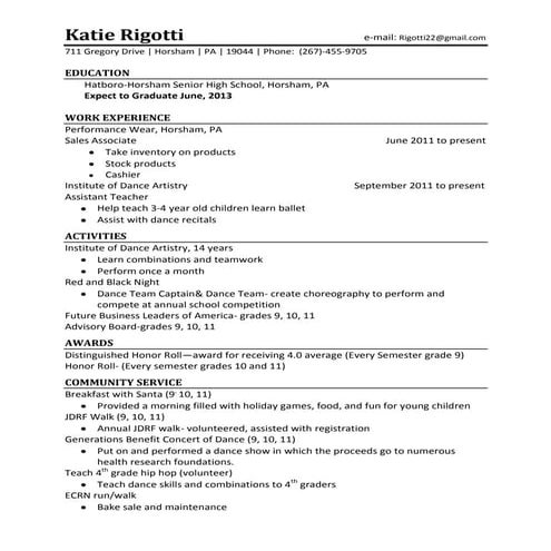 Gaskins, resume | DOCX