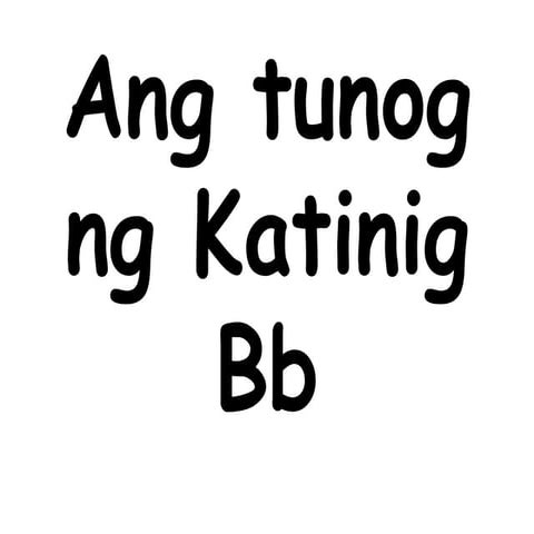 Katinig Bb & Pp | PPTX