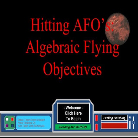 Algebra Game: Slope and Equations | PPT