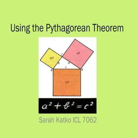 Pythagorean Theorem Tutorial | PPT | Physics | Science