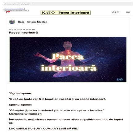Kato - Pacea interioară | PDF