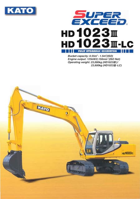 Kato excavators hd823 mriii lc | PDF