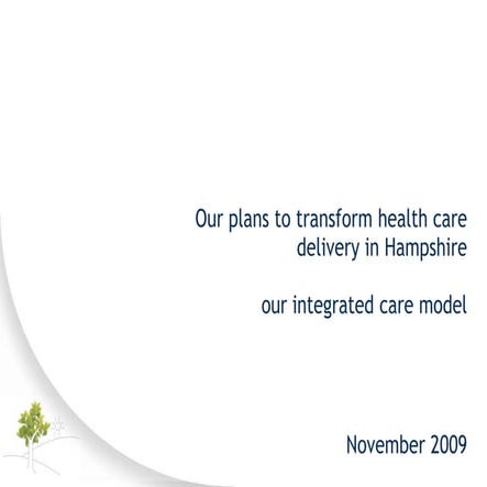 Katrina Percy: Our plans to transform health care delivery in Hampshire ...
