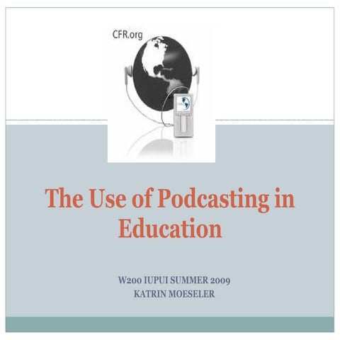 Podcasting in Education | PPT