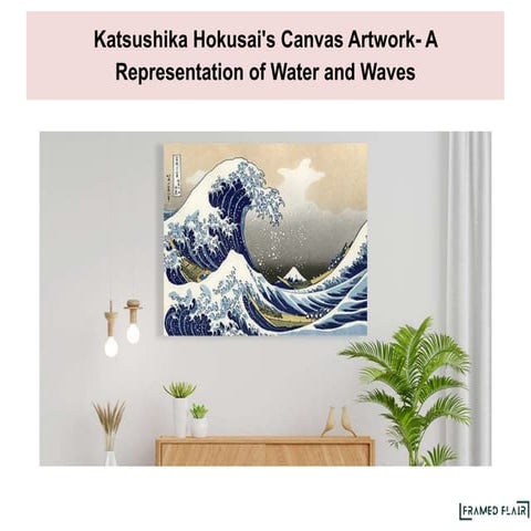 Katsushika Hokusai's Canvas Artwork- A Representation of Water and ...