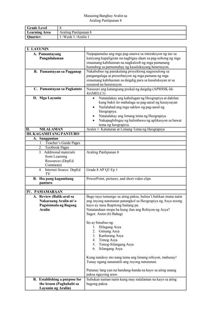 Limang tema ng heograpi ya | PPTX