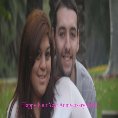 Katy and aaron aniversary year 4 | PPTX