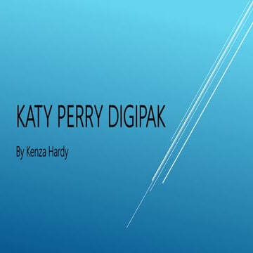 Katy perry digipak | PPTX