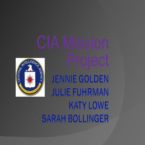 CIA Missile Project JJSK | PPT