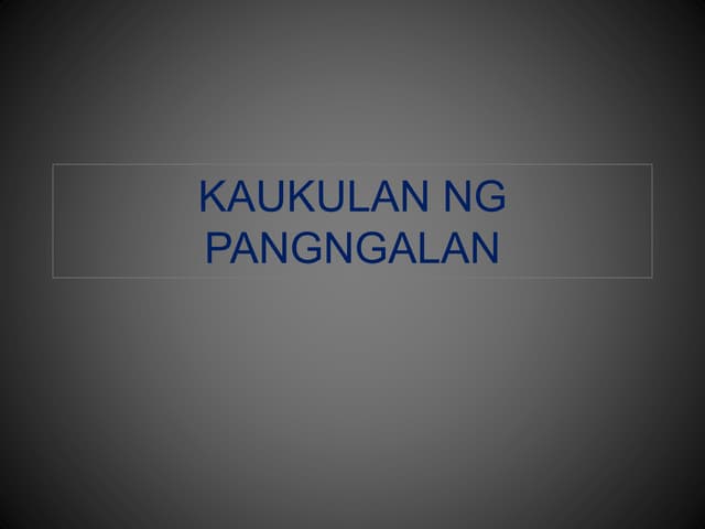 Simuno sa karaniwan at di karaniwang ayos | PPTX