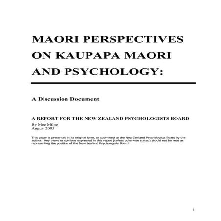Applying A Maori-Centred Consultation Approach For Engaging With Maori ...