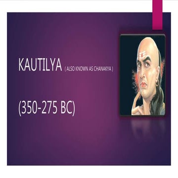 Theories by Kautilya (chanakya) | PPTX