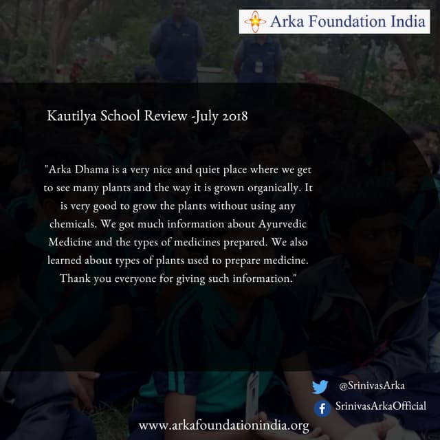 Arka Foundation India - Community Work | PDF