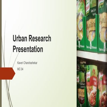 Marketing Communication : Urban Research Presentation | PPT