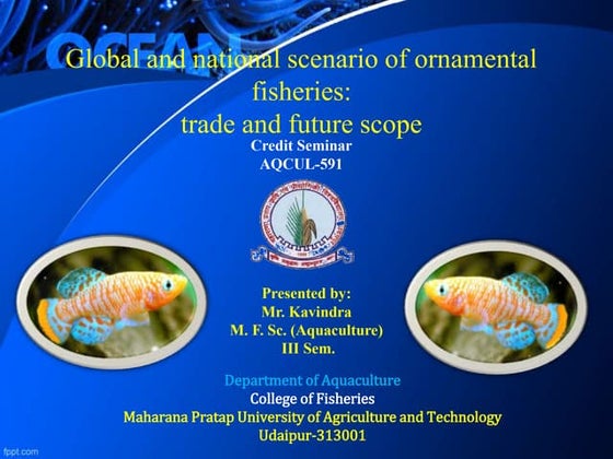Ornamental fish culture | PPTX | Agriculture | Industries