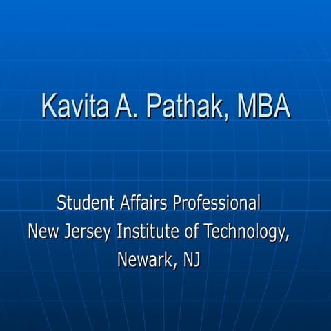 Kavita A Pathak | PPT