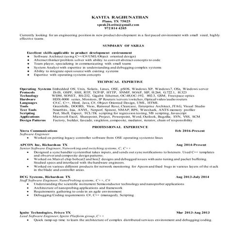 Kavita resume | PDF