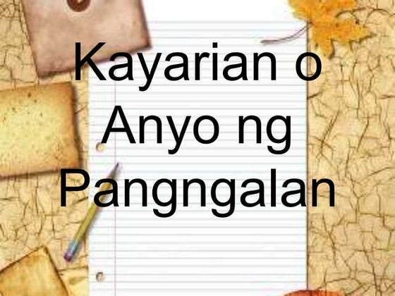 Mga uri ng diin | PPT