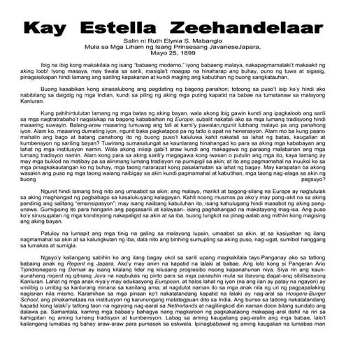 Kay estella zeehandelaar | DOCX
