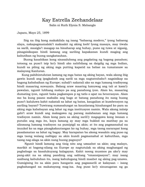 Kay Estella Zeerhandelar | PPT