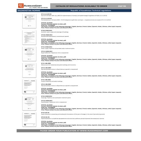 Kazakhstan oil and gas codes 350 | PDF