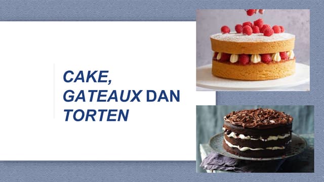 Kuliner 5 kb.1 ppt - prinsip fusion bakery, pastry, gateaux, torte | PPTX