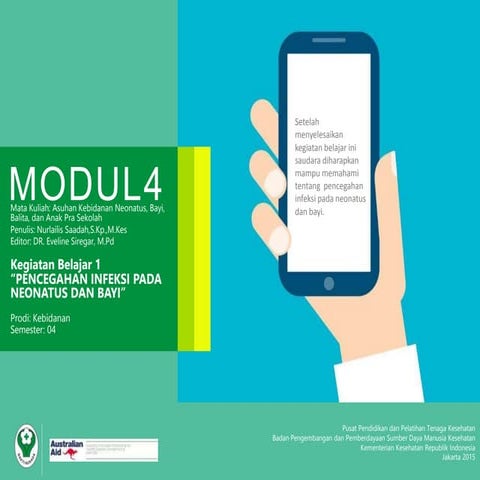 Kb 1 konsep dasar pencegahan infeksi pada neonatus dan bayi | PPTX