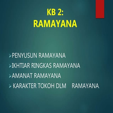 Modul 5 Hindu KB 2 "Ramayana" | PPTX